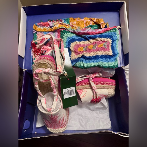 FARM Rio | Shoes | Farm Rio Fruit Juice Espadille Platform Sandals ...